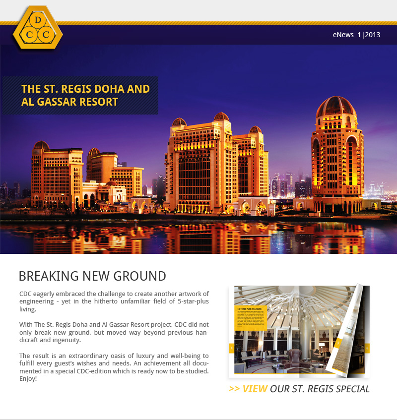 CDC Qatar - eNews 1|2013